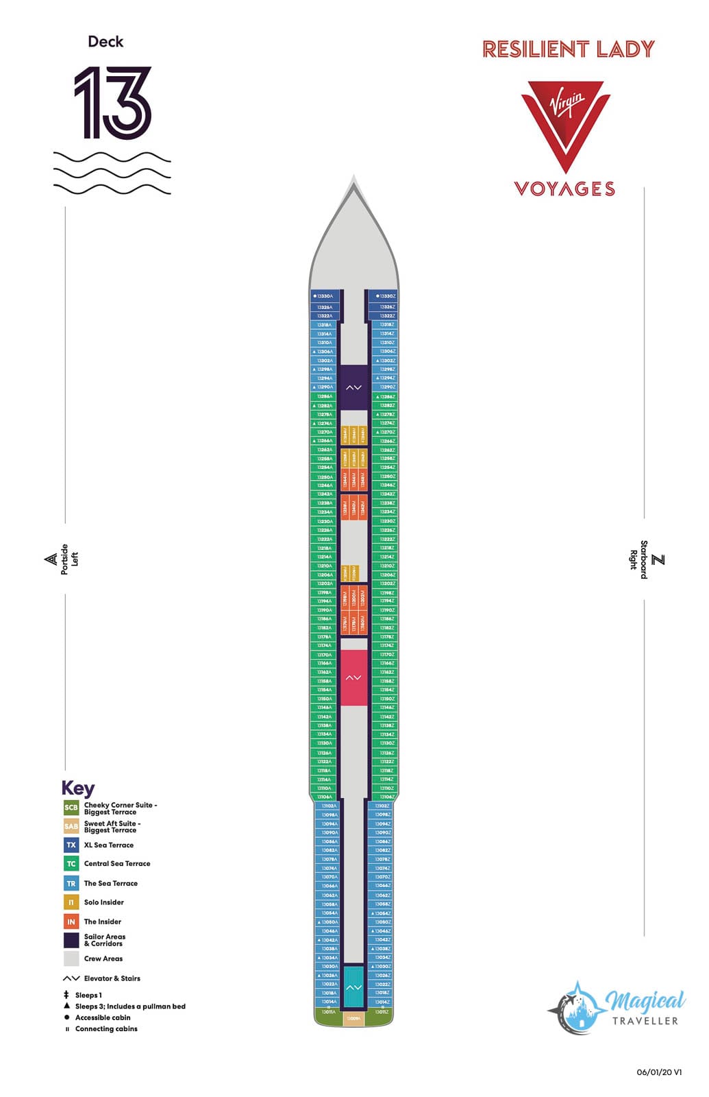 Resilient Lady Deck Plan: A Comprehensive Deck-by-Deck Tour | Magical ...